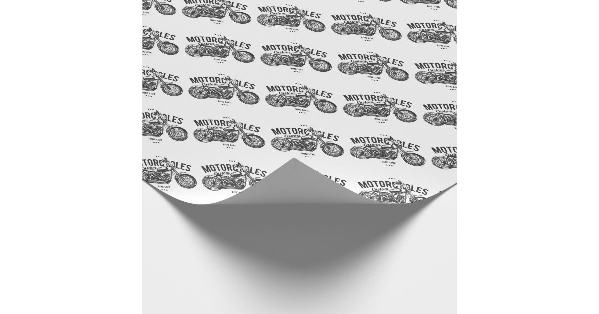 Motorcycles Wrapping Paper | Zazzle