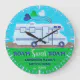 Motorhome RV Camper Roam Personalized Name V2 Large Clock | Zazzle