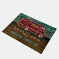 Motorhome RV Camper Travel Van Rustic Personalized Doormat | Zazzle