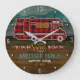 Motorhome RV Camper Travel Van Rustic Personalized Large Clock | Zazzle