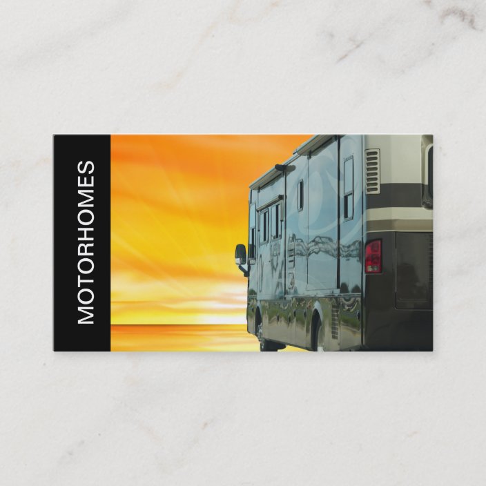 Motorhomes And Travel Motoring Business Card | Zazzle.com