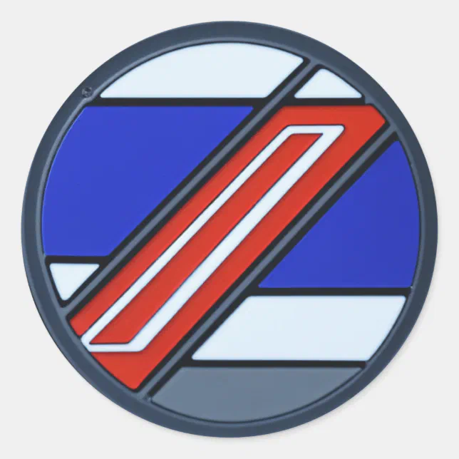 "Motorsports Event Car Access Badge" Classic Round Sticker | Zazzle