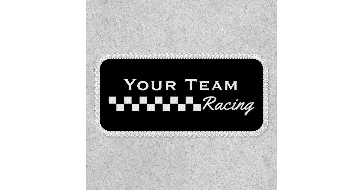 Motorsports Racing Team Patch | Zazzle