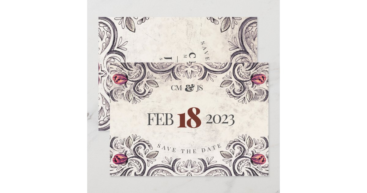 Mouline Rouge Rustic Rose Invitation | Zazzle