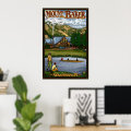 Mount Baker Lodge - Northern Cascade Travel Poster | Zazzle