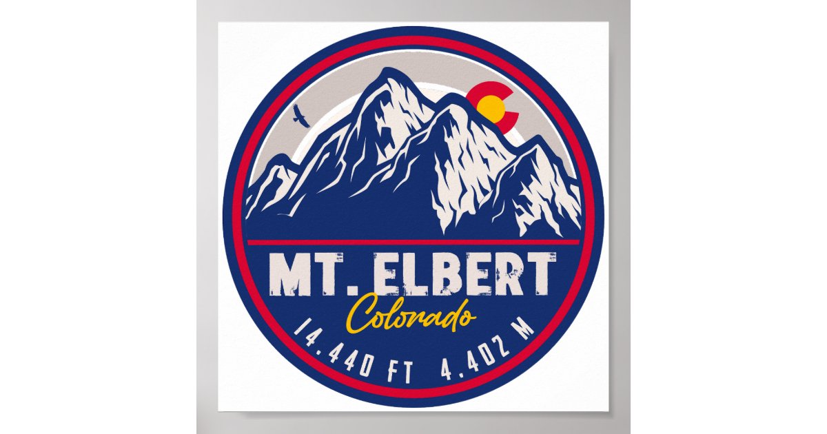 Mount Elbert - Colorado 14ers fourteener Poster | Zazzle