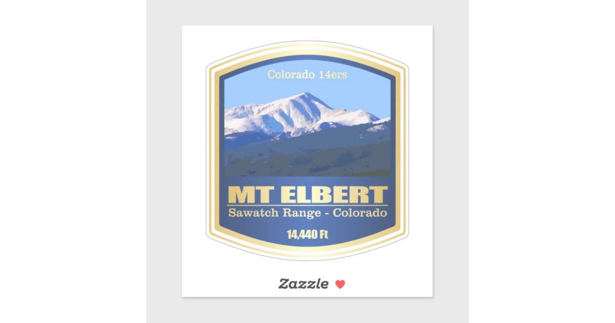 Mount Elbert (PF) Sticker | Zazzle