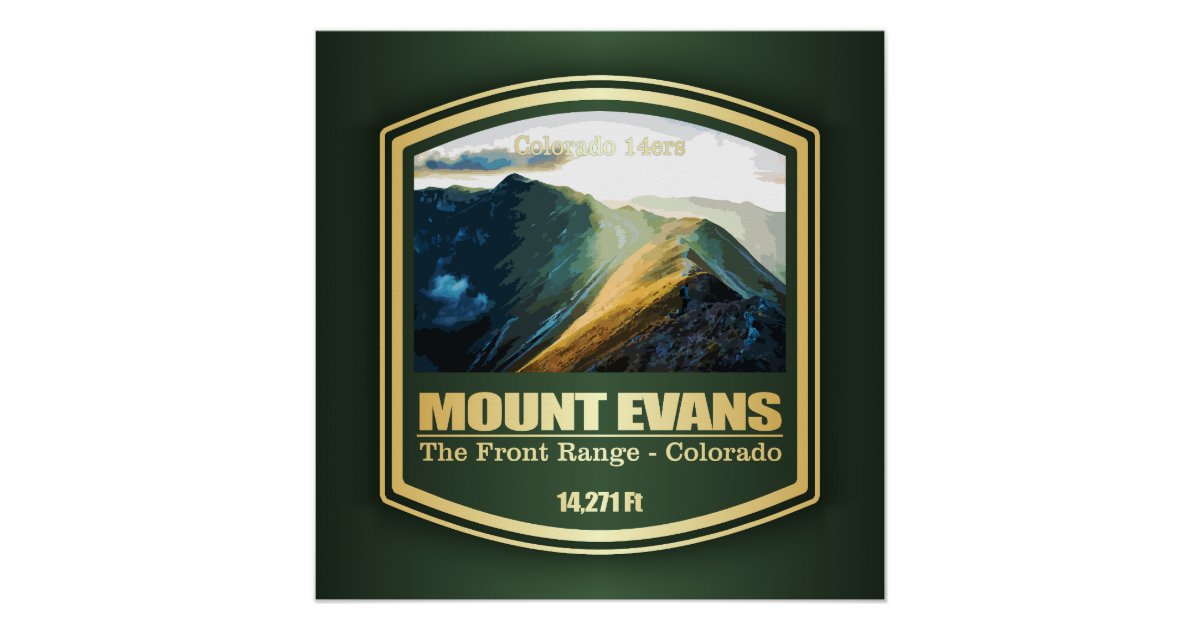 Mount Evans (PF) Poster | Zazzle