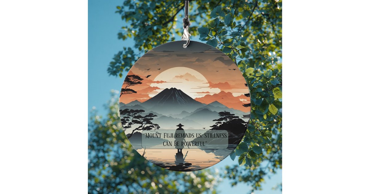Mount Fuji Eternal Guardian of the Rising Sun Wind Chime | Zazzle