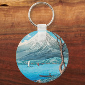 Mount Fuji from Lake Yamanaka by Hiroaki Takahashi Keychain | Zazzle