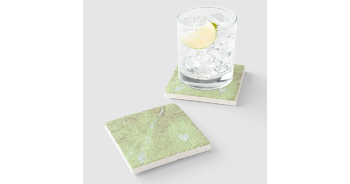 Mount Marcy Topographical Map - Adirondack Park Stone Coaster | Zazzle