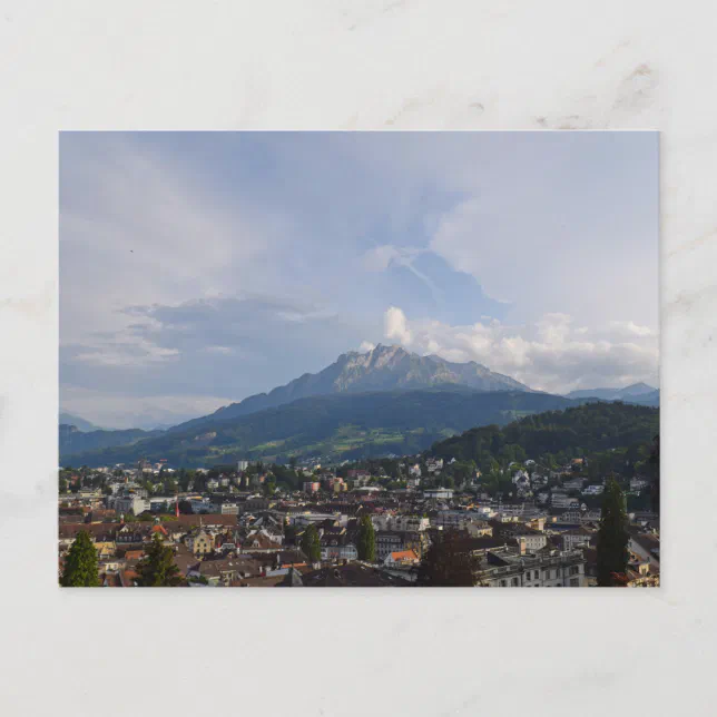Mount Pilatus Over Luzern, Switzerland Postcard | Zazzle
