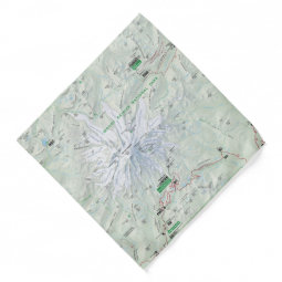 Mount Rainier map bandana | Zazzle