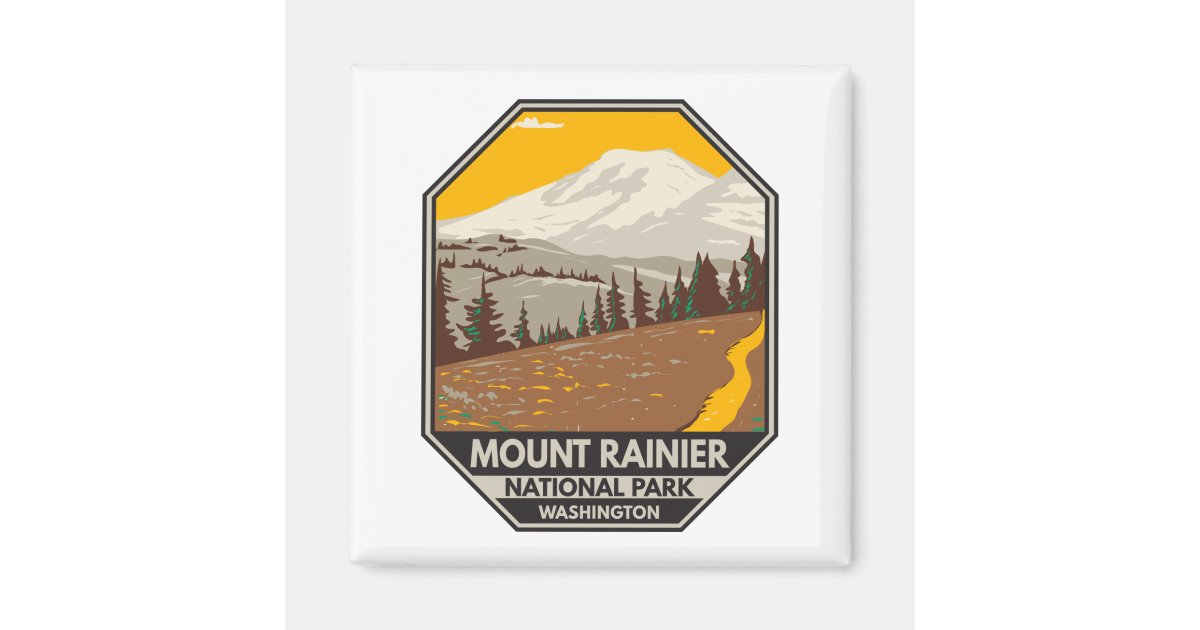 Mount Rainier National Park Cowlitz Divide Magnet | Zazzle