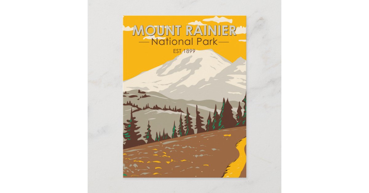 Mount Rainier National Park Cowlitz Divide Postcard | Zazzle