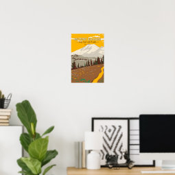 Mount Rainier National Park Cowlitz Divide Poster | Zazzle
