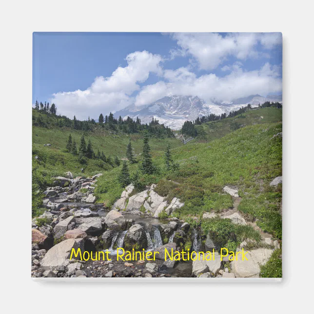 Mount Rainier National Park Myrtle Falls Magnet | Zazzle