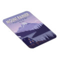 Mount Rainier National Park Washington Cabin Retro Magnet | Zazzle