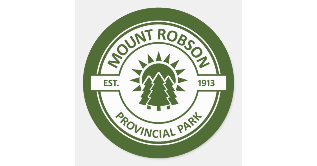 Mount Robson Provincial Park Classic Round Sticker | Zazzle