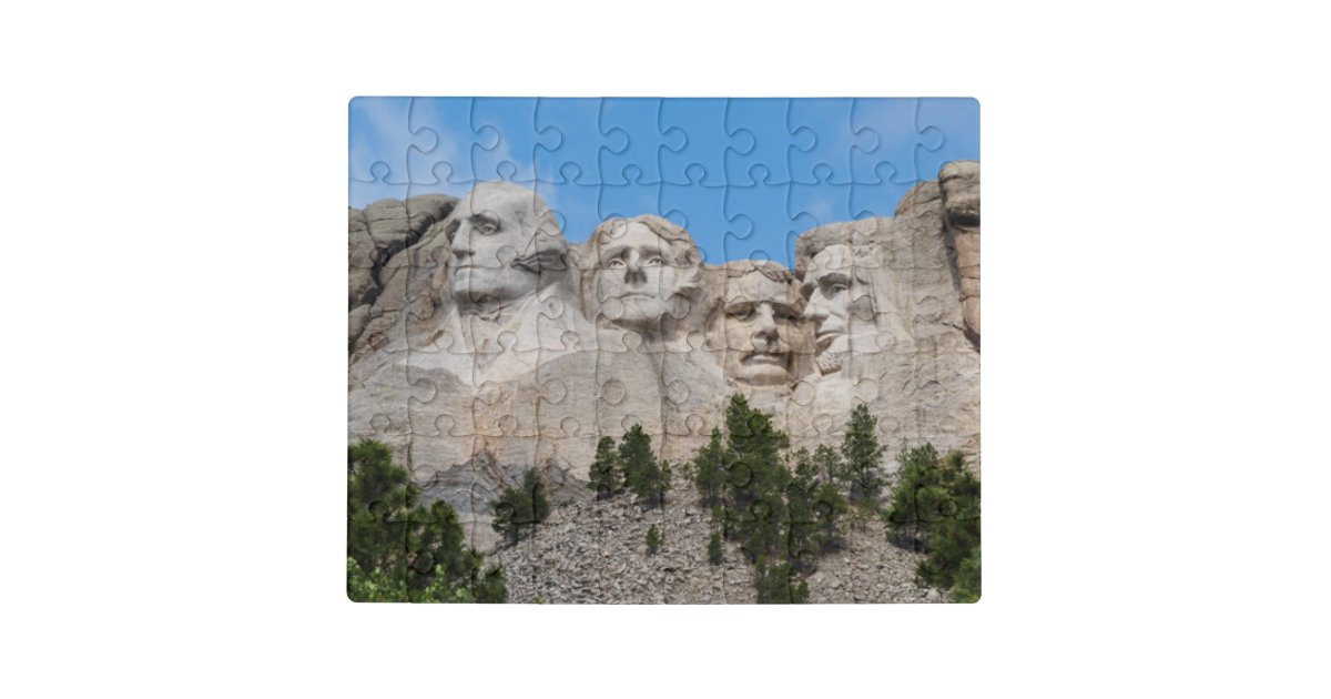 Mount Rushmore in Spring Jigsaw Puzzle | Zazzle