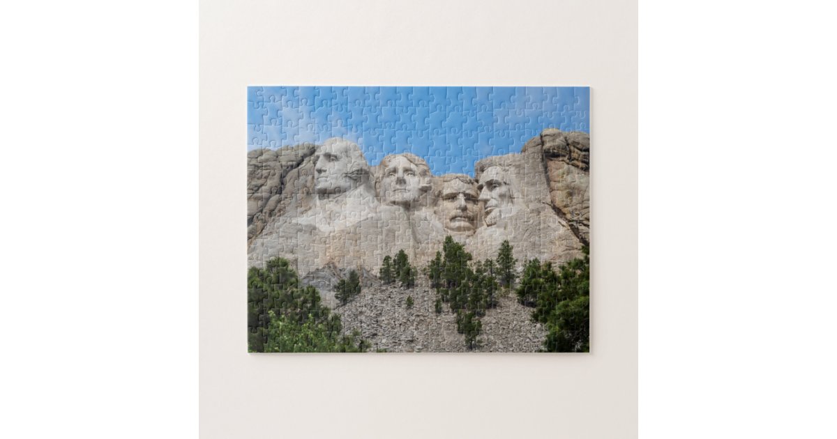 Mount Rushmore in Spring Jigsaw Puzzle | Zazzle