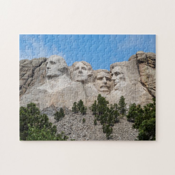 Mount Rushmore in Spring Jigsaw Puzzle | Zazzle