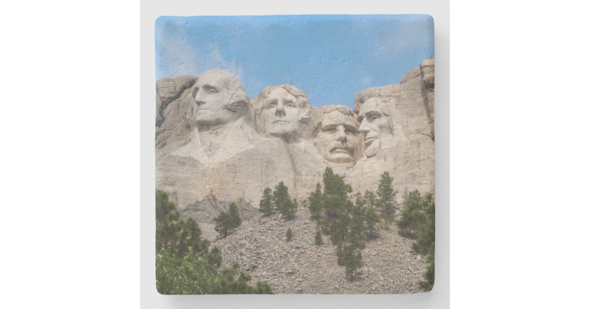 Mount Rushmore in Spring Stone Coaster | Zazzle