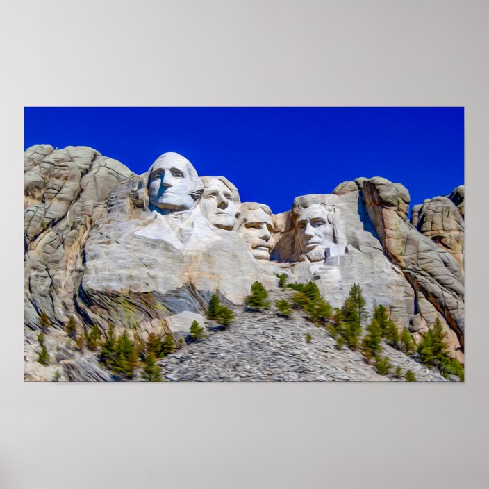 Mount Rushmore National Memorial Poster | Zazzle.com