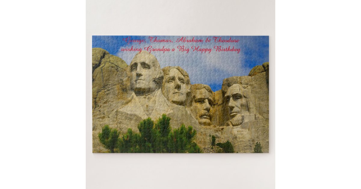 Mount Rushmore South Dakota Jigsaw Puzzle | Zazzle