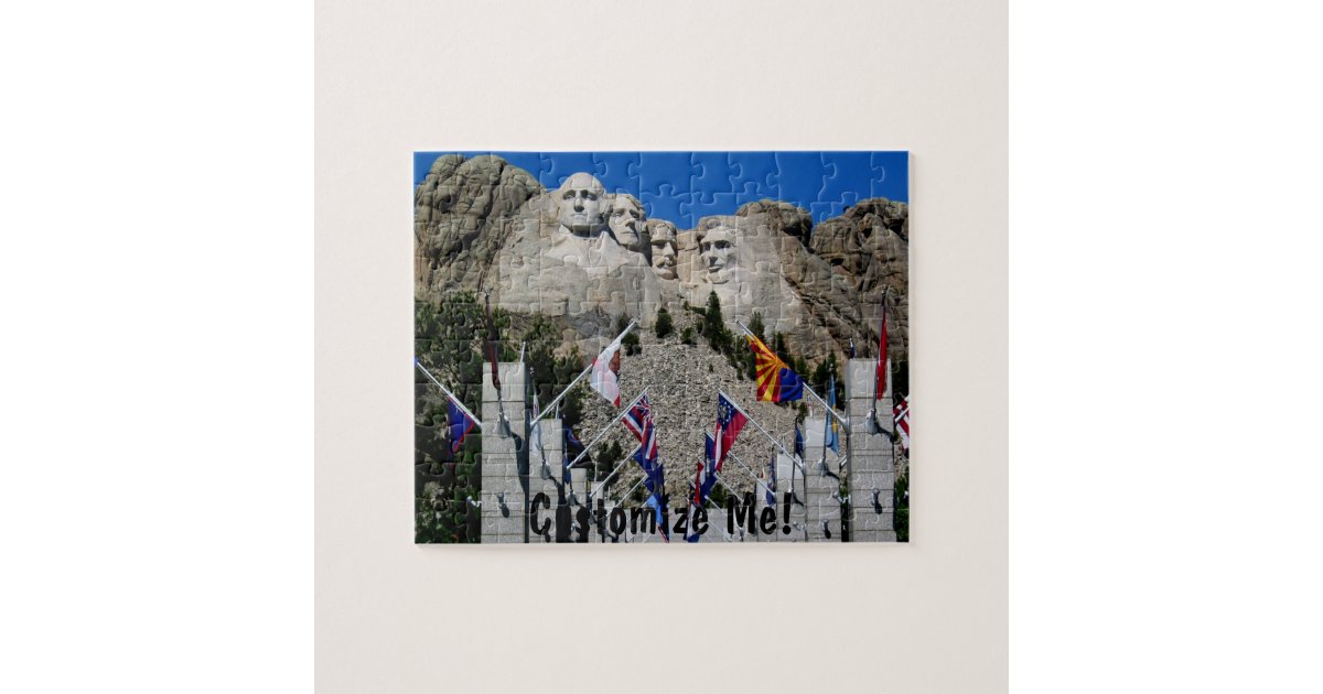 Mount Rushmore South Dakota Souvenir Jigsaw Puzzle | Zazzle