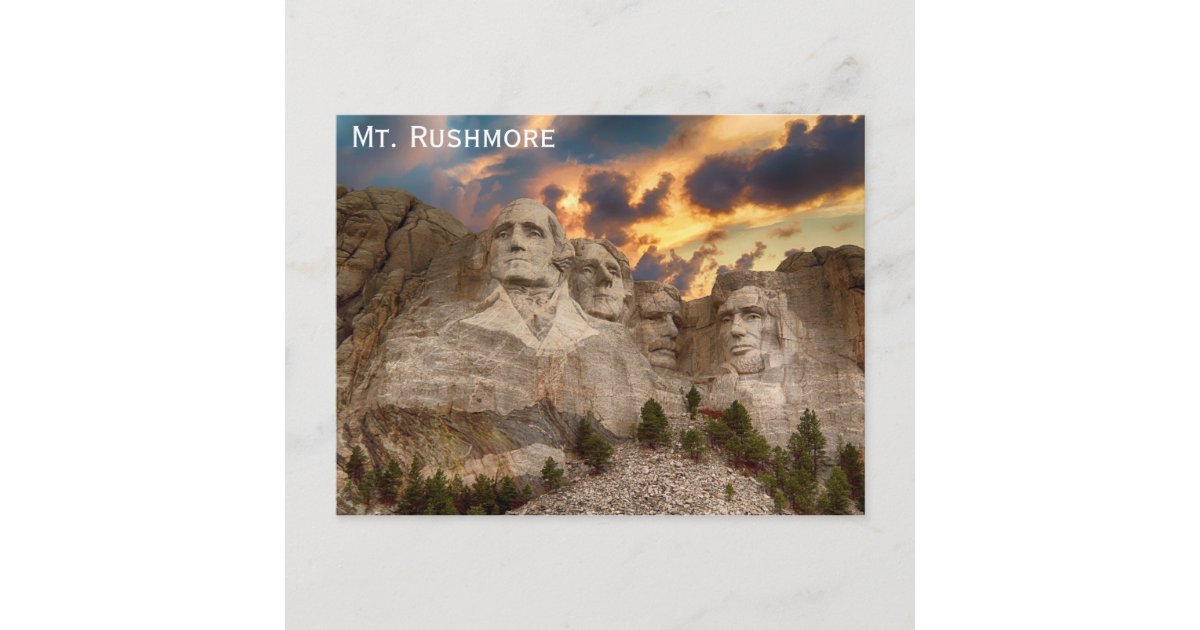 Mount Rushmore South Dakota Travel Photo Postcard | Zazzle