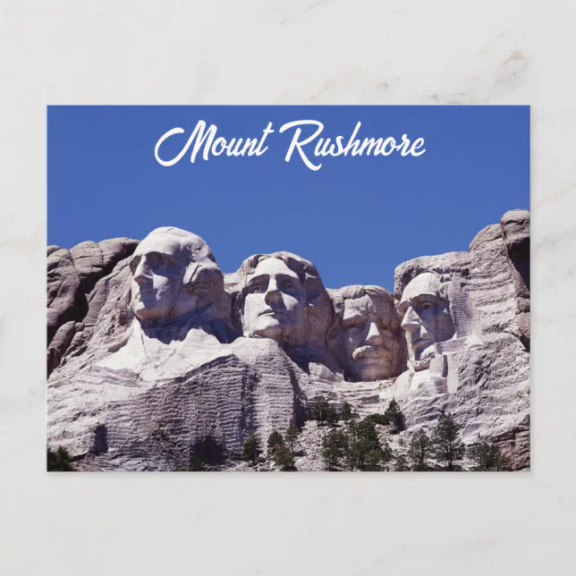 Mount Rushmore South Dakota Travel Photo Postcard | Zazzle