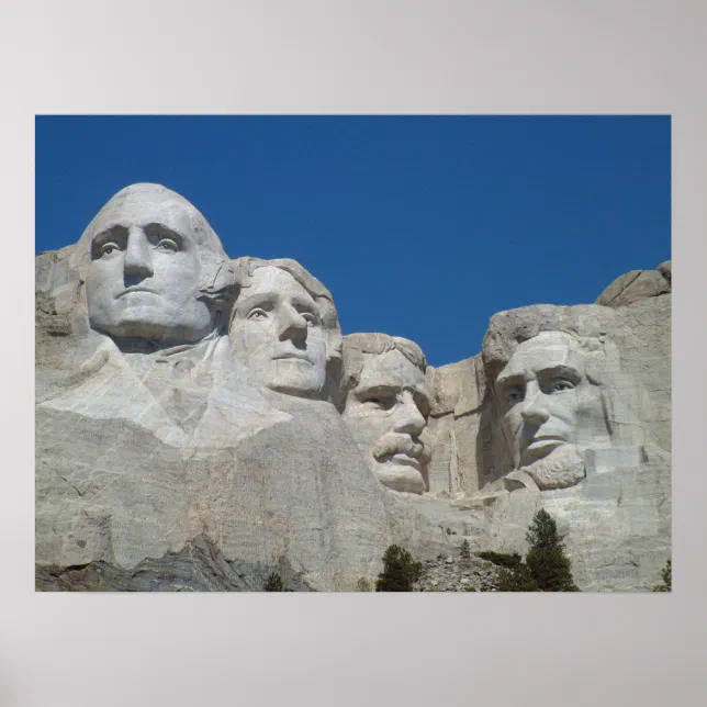 Mount Rushmore, South Dakota, US Presidents Poster | Zazzle