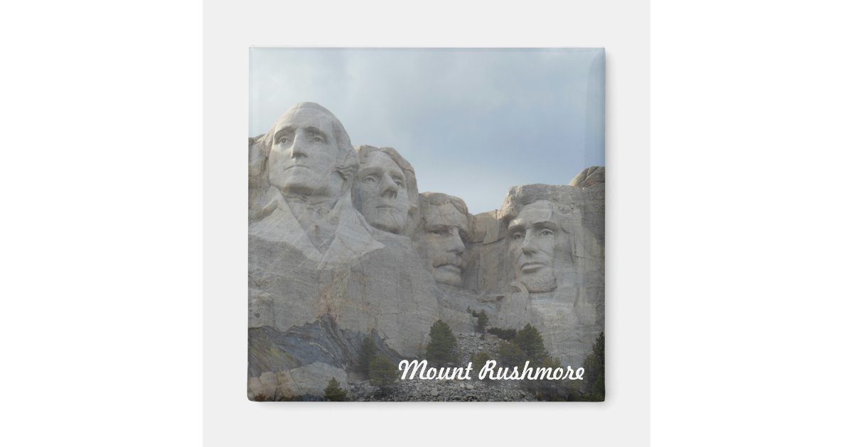 Mount Rushmore Square Magnet | Zazzle