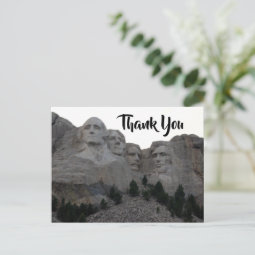 Mount Rushmore Thank You Postcard | Zazzle