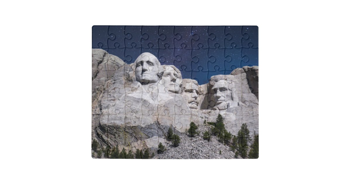 Mount Rushmore Timelapse Sky Jigsaw Puzzle | Zazzle