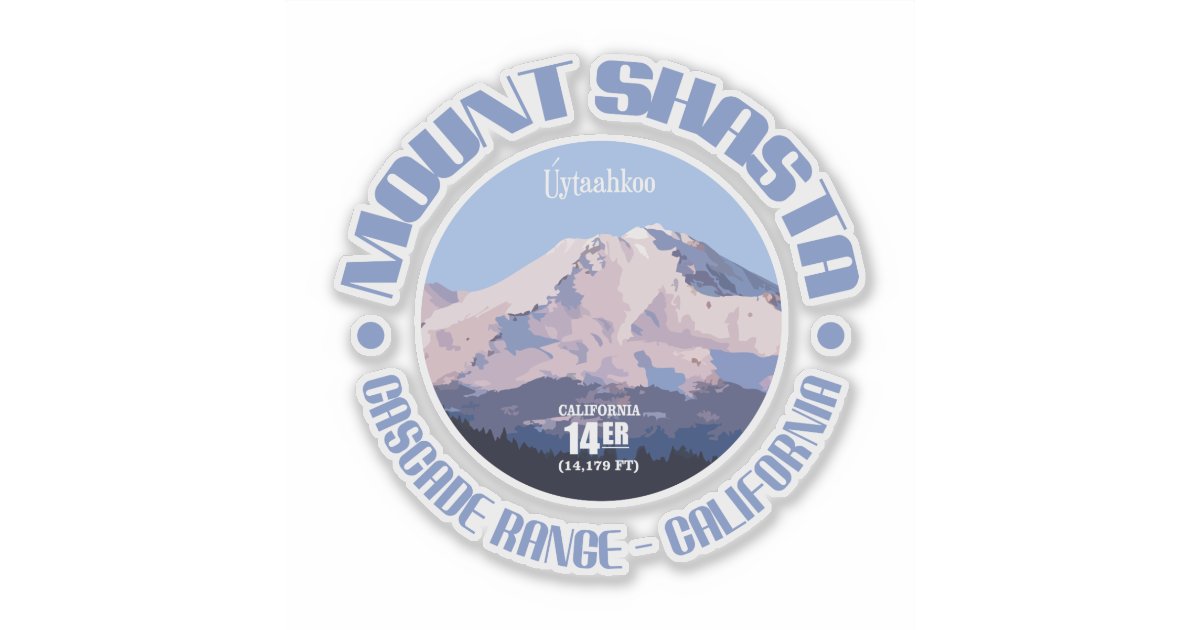 Mount Shasta Sticker | Zazzle