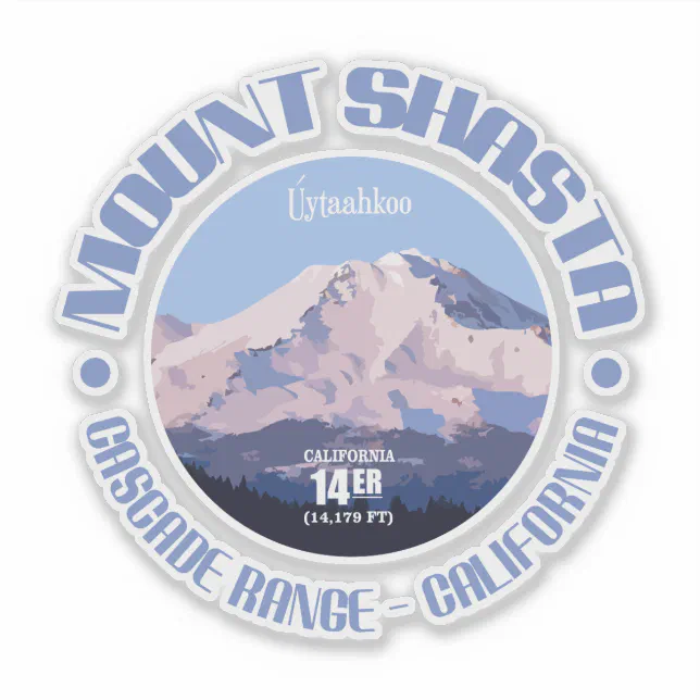 Mount Shasta Sticker | Zazzle