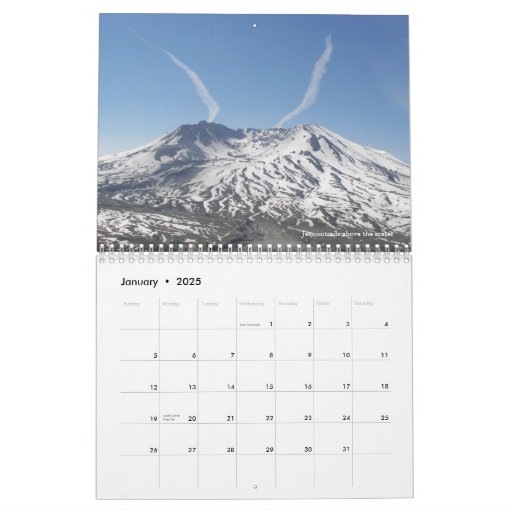 Mount St Helens Volcano Photographic Calendar | Zazzle
