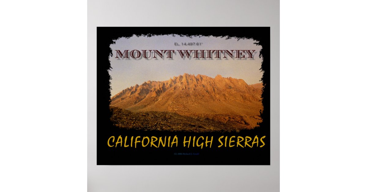 Mount Whitney Poster | Zazzle