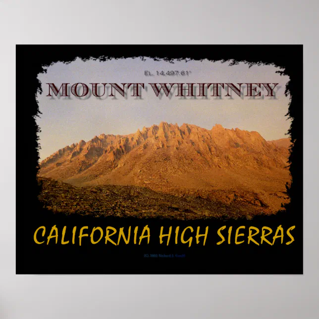 Mount Whitney Poster | Zazzle