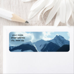 Mountain Address Label | Zazzle