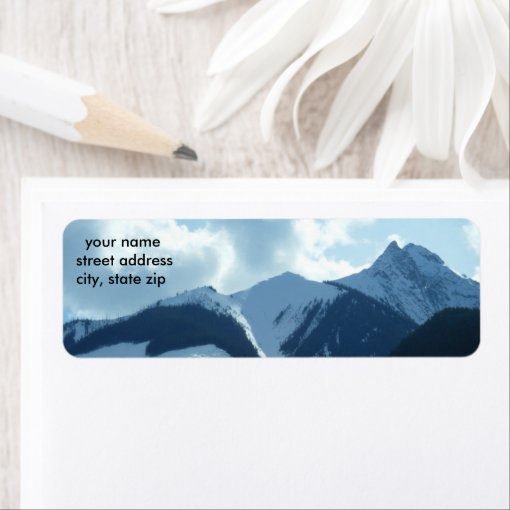 Mountain Address Label | Zazzle