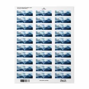 Mountain Address Label | Zazzle