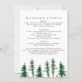 mountain bachelorette weekend itinerary invite | Zazzle