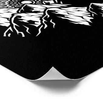 Mountain Bike Cycling Bicycle Wheel Mountains Poster | Zazzle