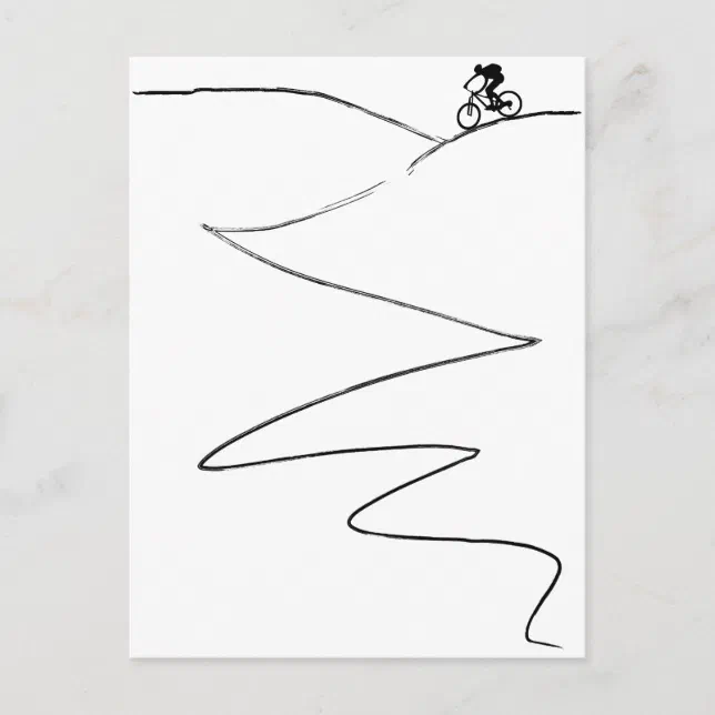 Mountain Bike Cycling Lover Cyclist Post Card | Zazzle