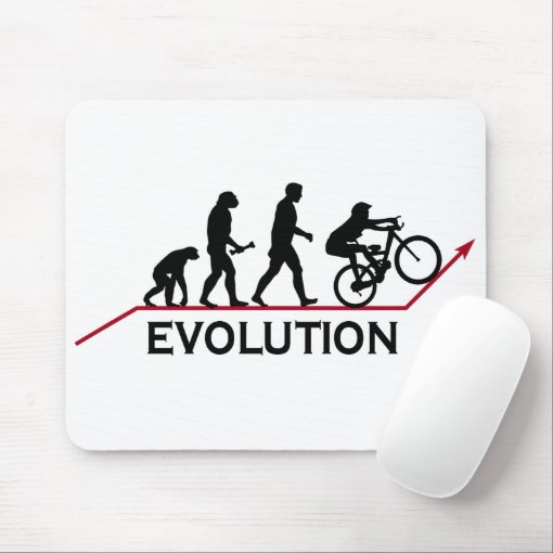 Mountain Bike Evolution Mouse Pad | Zazzle
