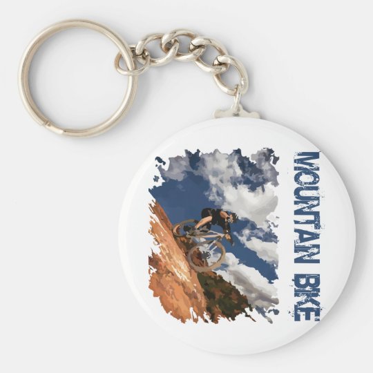 Mountain Bike Keychain | Zazzle.com