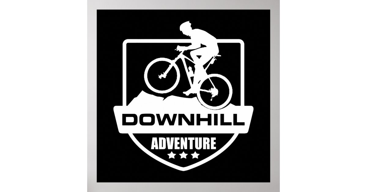 Mountain biking Downhill Poster | Zazzle